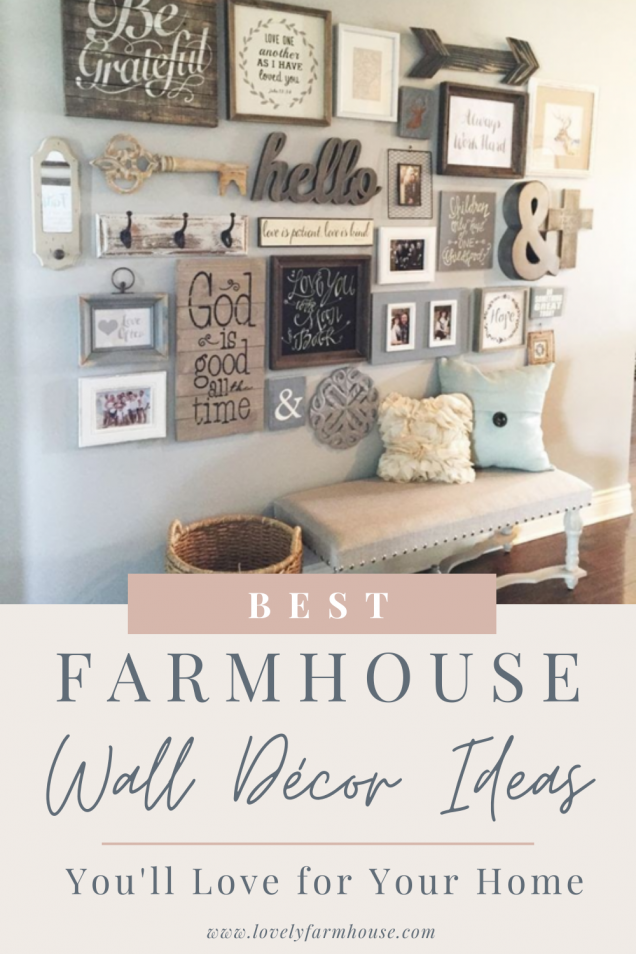 Best Farmhouse Wall Décor Ideas You'll Love for Your Home - Lovely ...